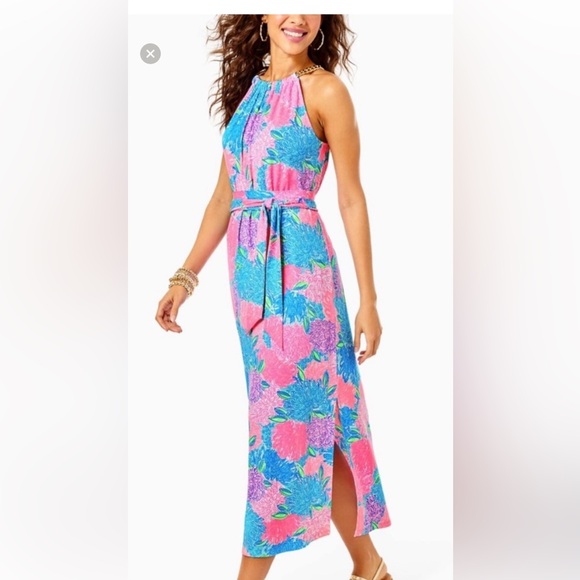Lilly Pulitzer | Dresses | Lilly Pulitzer Bingham Midi Dress Beach ...